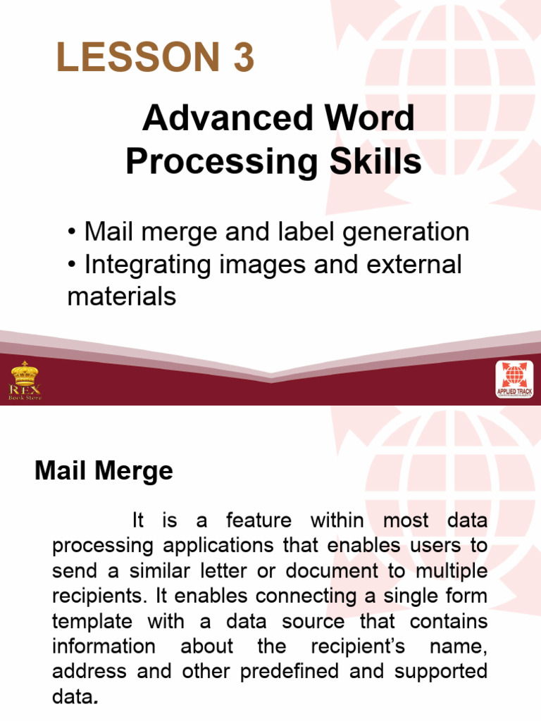 L4 Advanced Word Processing Skills | PDF