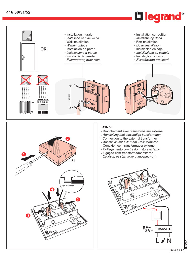 U4359B Legrand | PDF