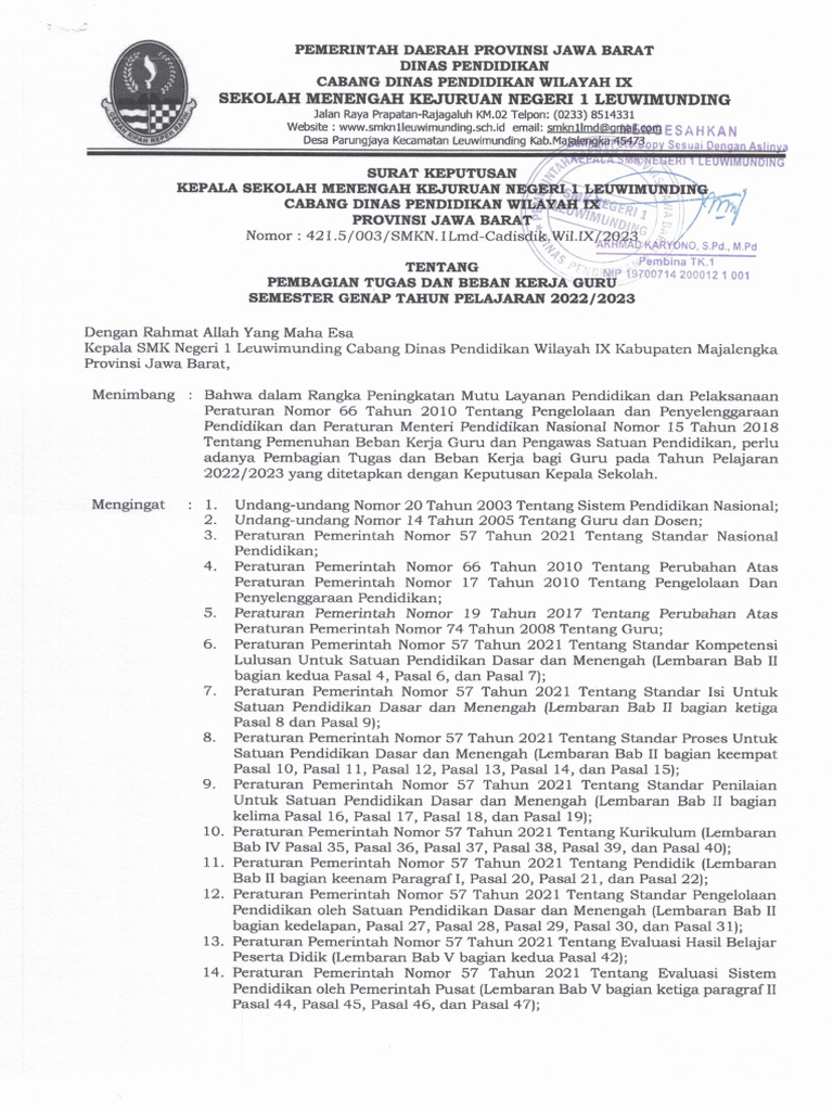 Semester Genap | PDF