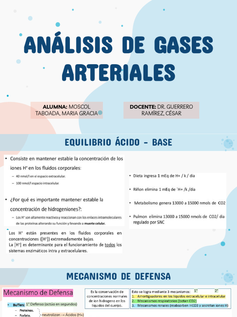 Análisis de Gases Arteriales | PDF | Emergencias Médicas | Desordenes ...