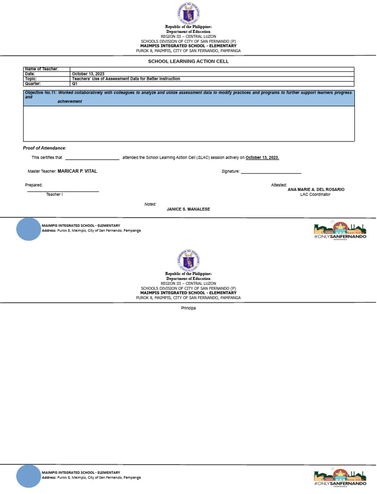 Obj. 11 Reflection With Proof of Attendance 1 | PDF | Pedagogy | Cognitive Science