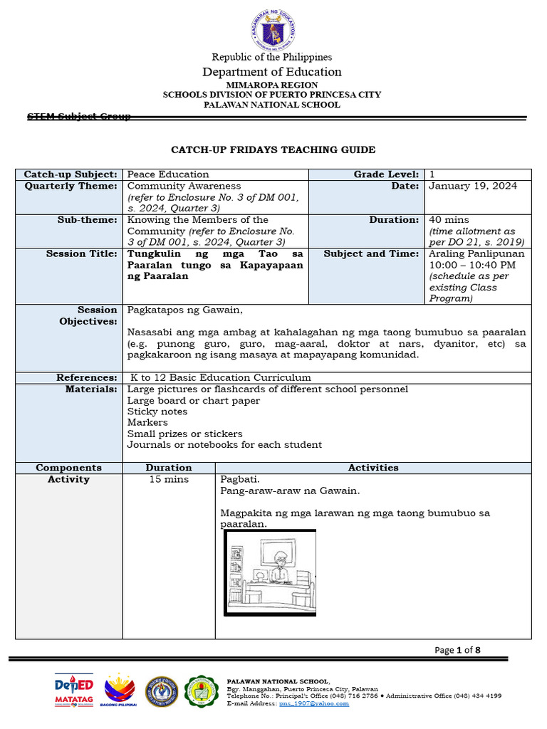 Teaching-Guide-Catchup-AP-Peace-Ed-Format | PDF | Secondary Education ...