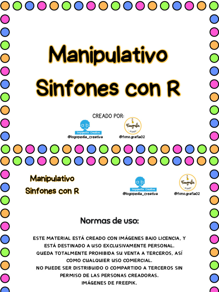 Manipulativo de Sinfones Con R | PDF