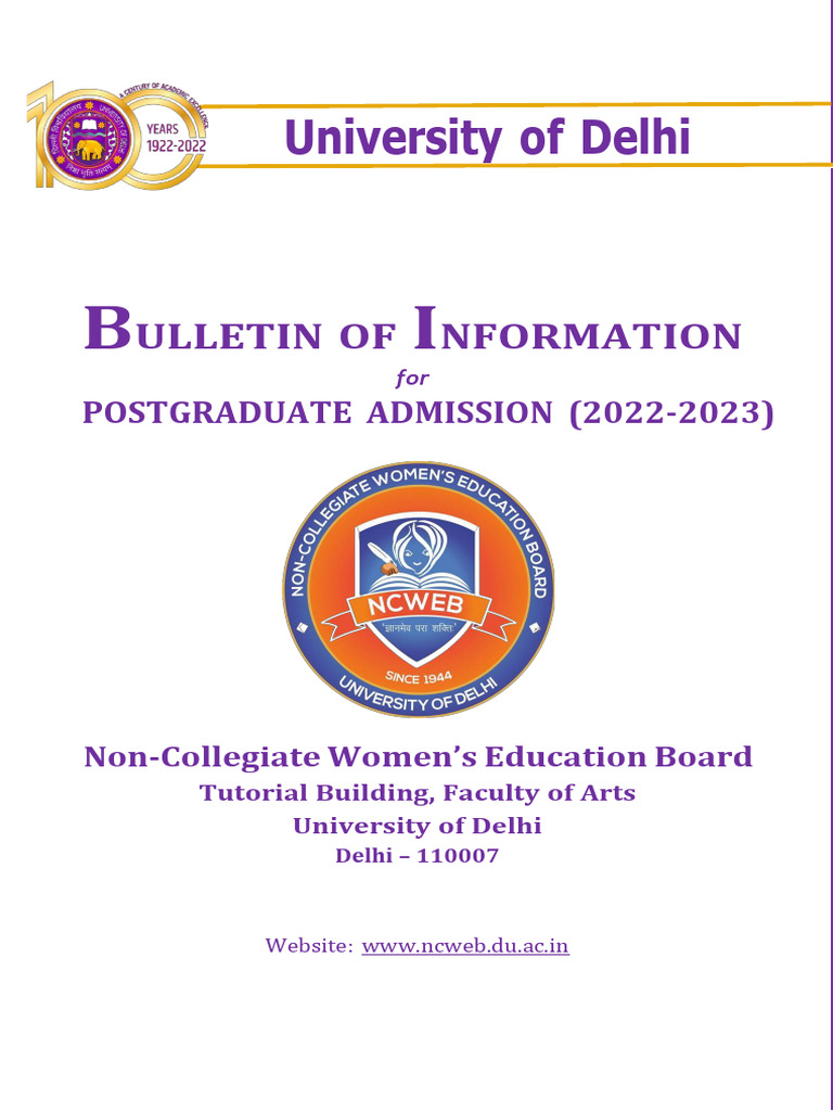 Ncweb PG 2022 | PDF | University And College Admission | Postgraduate ...