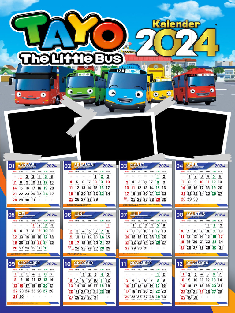 Template Kalender 2024 Tem Tayo | PDF | Indonesia | Jawa