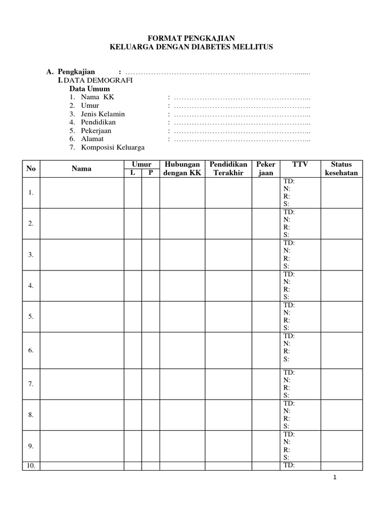 Form Pengkajian IPE 2023 | PDF