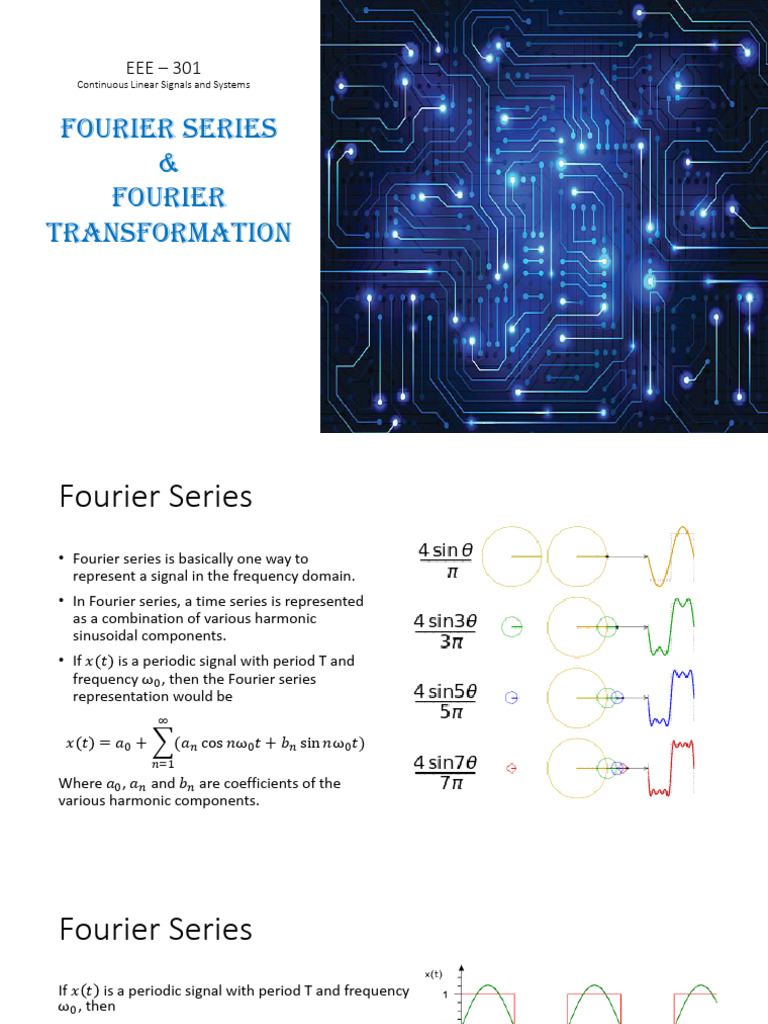 Fourier Analysis (1) | PDF | Fourier Transform | Fourier Series