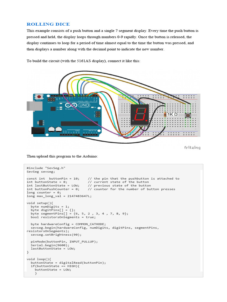 ROLLING DICE 7segment | PDF | Temperature | Software Engineering