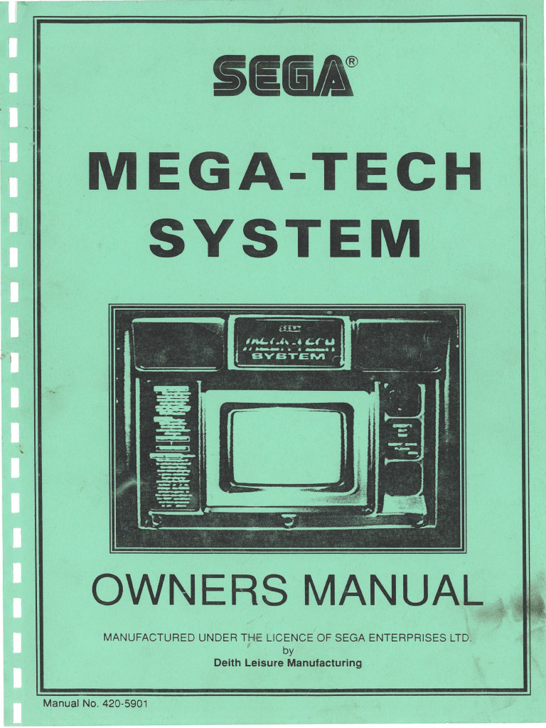 Sega Mega-Tech System | PDF | Electrical Connector | Equipment