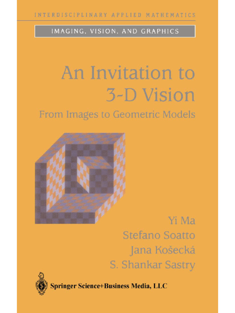An Invitation To 3-D Vision From Images To Models | PDF | Stereoscopy ...