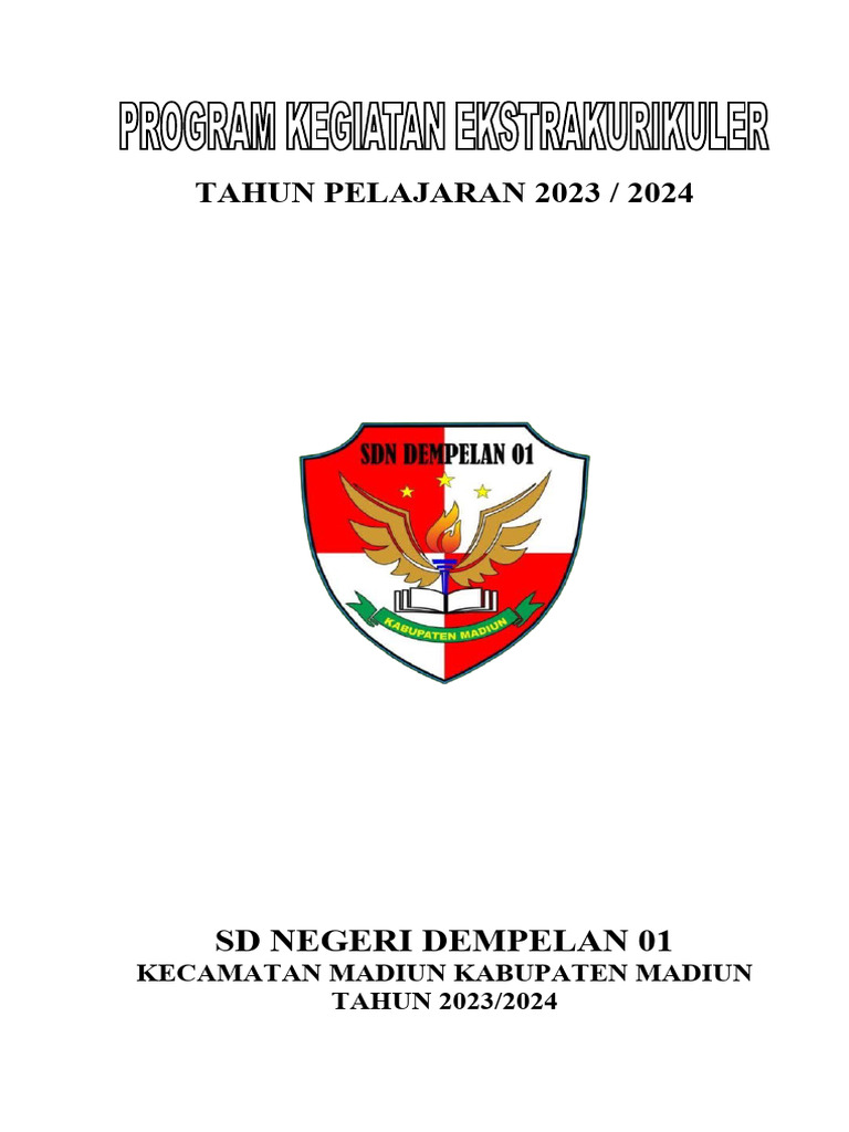 7.1program Ekstrakurikuler SD 2023 - 2024 | PDF