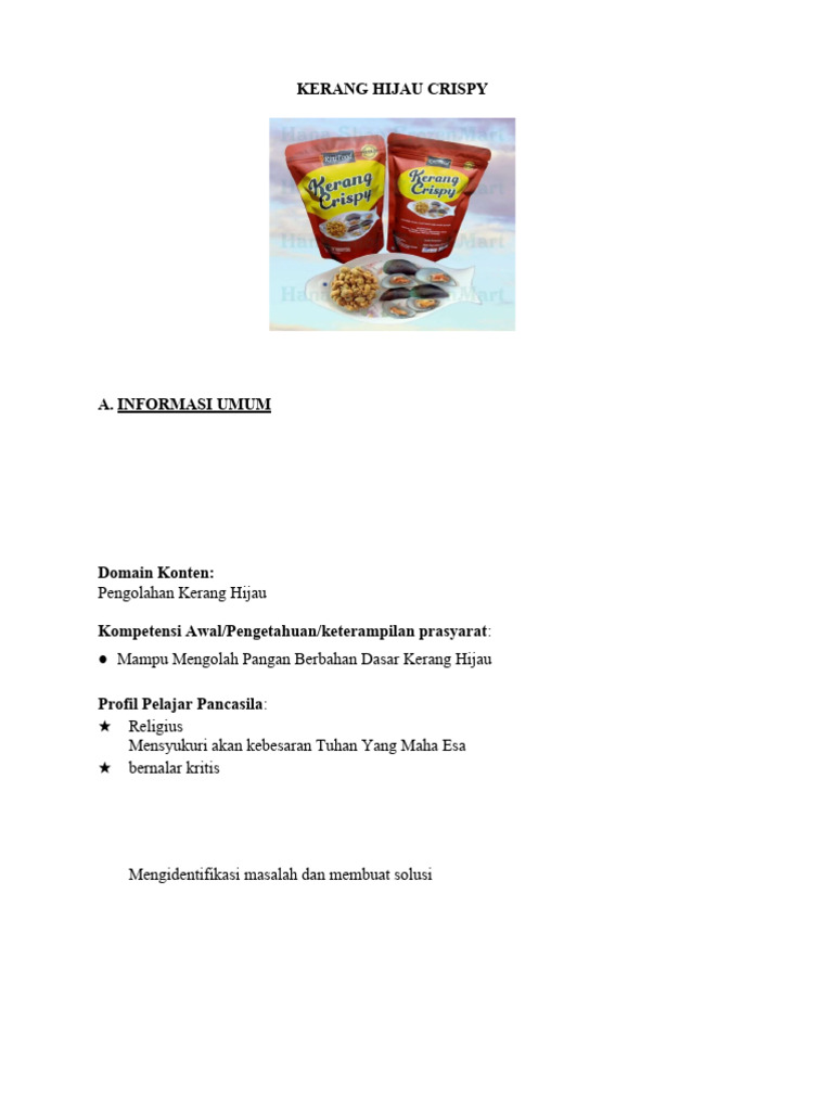 Perangkat Proyek Kerang Cryspy | PDF