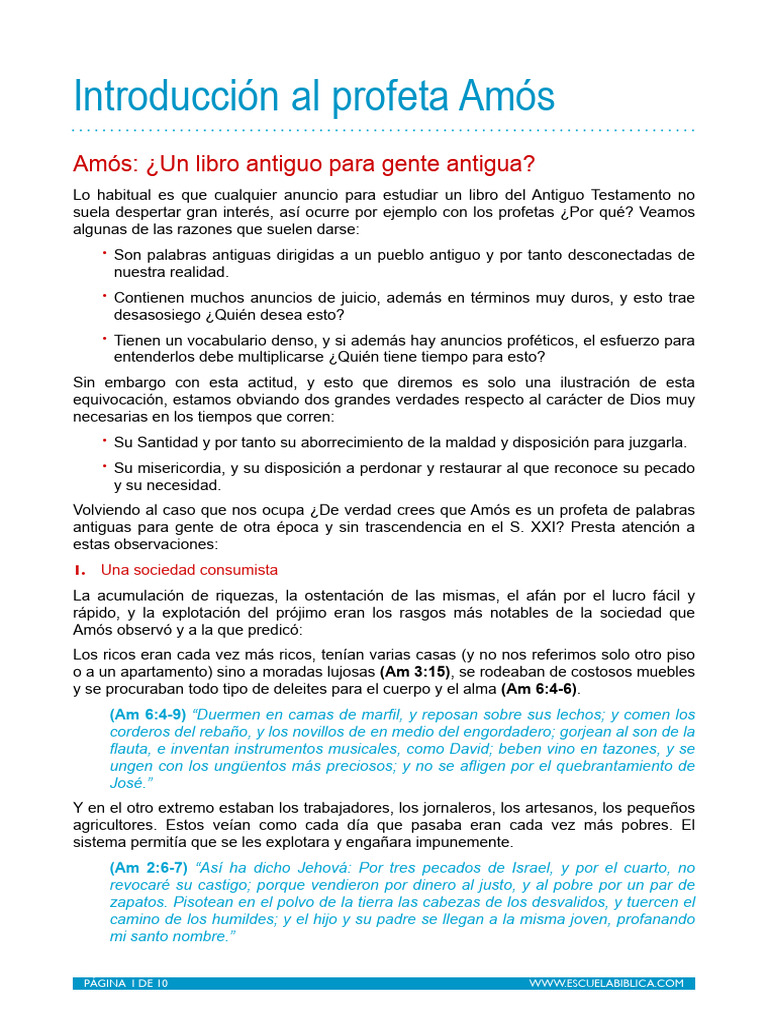 Introduccion-Al-Profeta-Amos | PDF | Reino de judá | Solomons