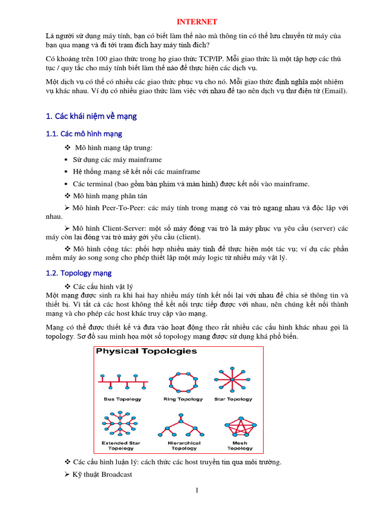Gioi Thieu Internet | PDF