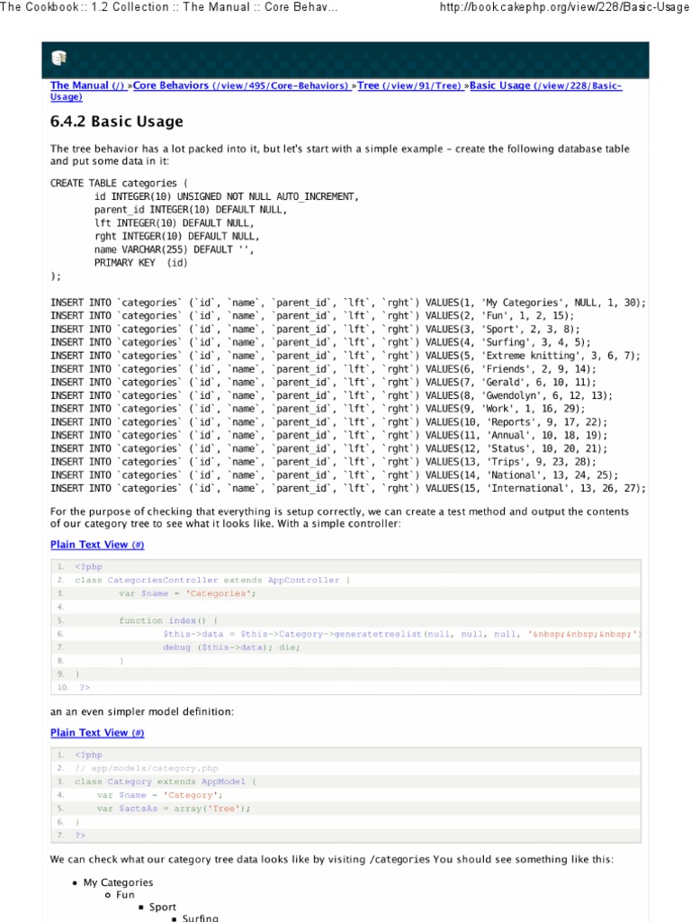 Cakephp Tree Pdf Parameter Computer Programming Array Data 1368