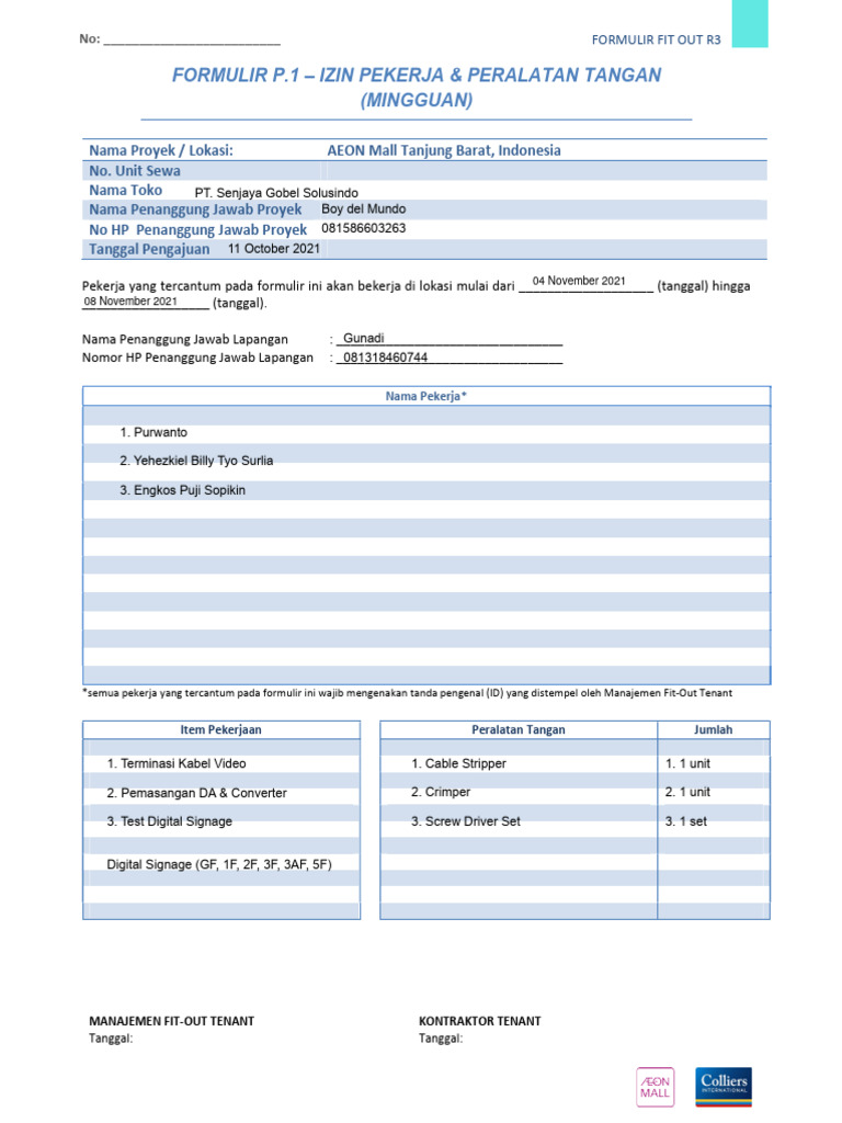 Form P1-P3 04-08nov | PDF