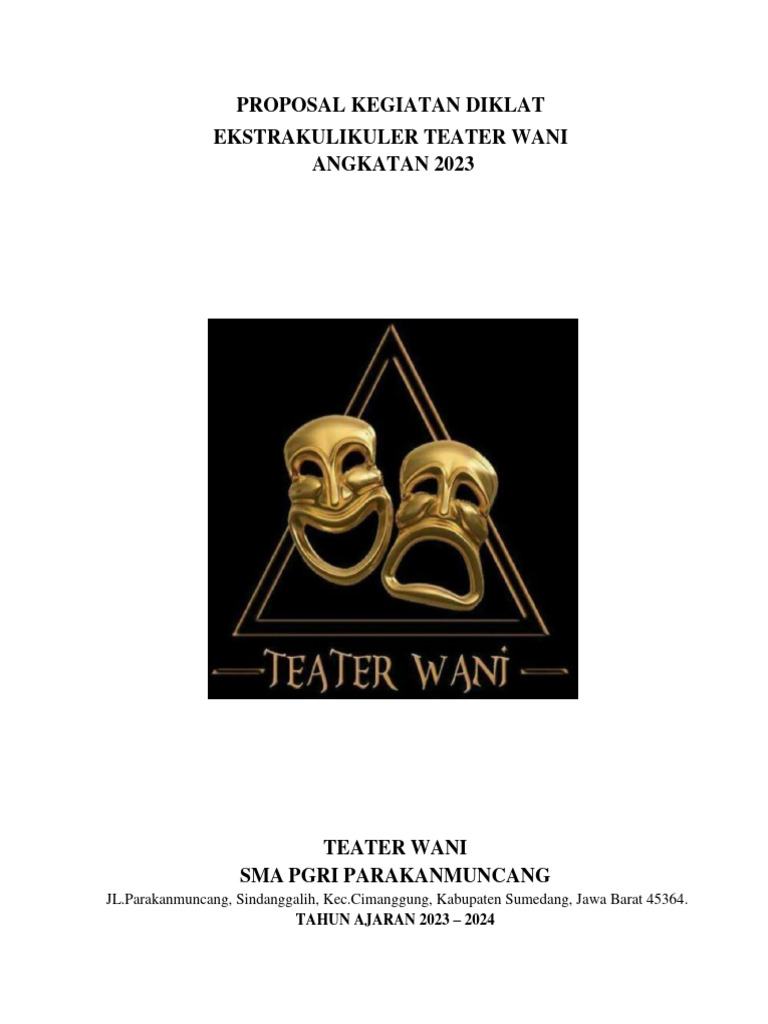 Diklat Teater Wani 2023 | PDF