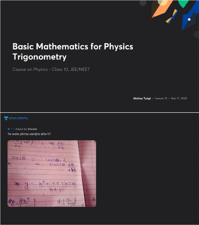 Basic_Mathematics_for_Physics_Trigonometry_no_anno | PDF