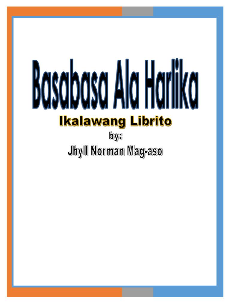 Ikalawang-Librito JHYLL | PDF