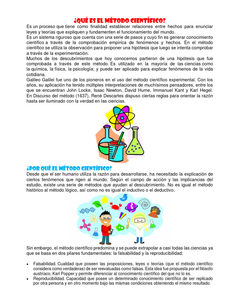 Definición y Aplicación del Método Científico | PDF | Método científico ...
