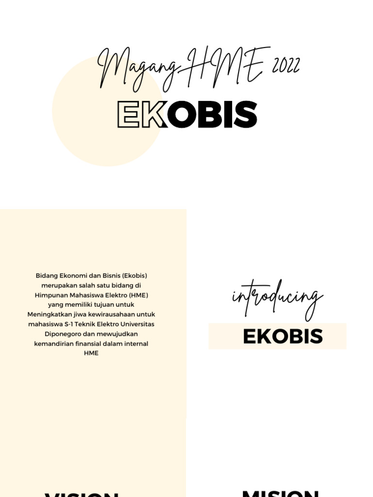 Magang Ekobis HME: Kewirausahaan Elektro UNDIP | PDF | Bisnis ...
