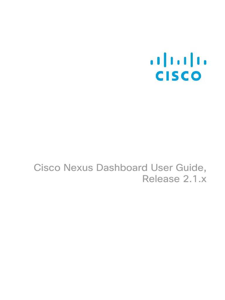 Cisco Nexus Dashboard Guide | PDF | Port (Computer Networking ...