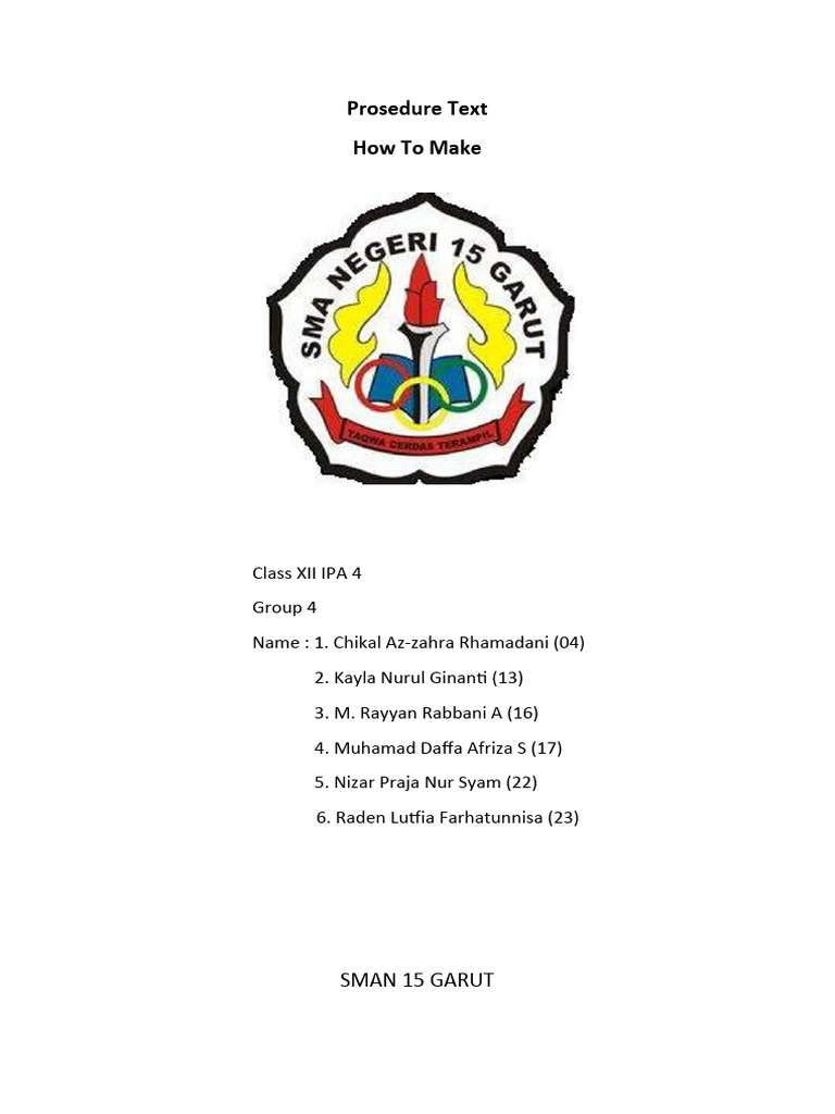 Teks Inggris How To Make | PDF