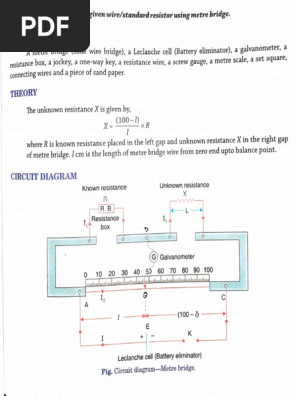 Meter Bridge Diagram