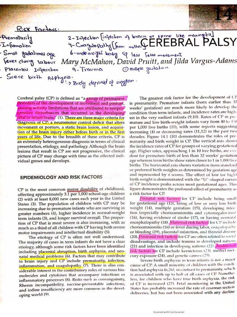 Cerebral Palsy | PDF