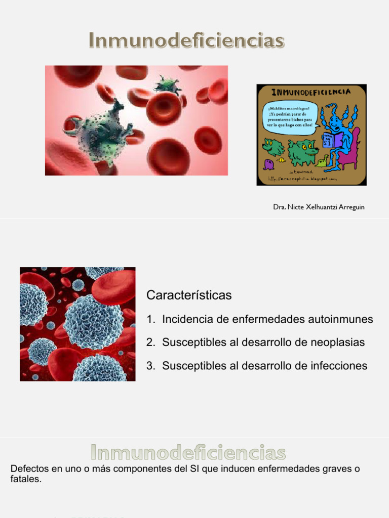INMUNODEFICIENCIA Resumen | PDF | Sistema inmune | Linfocitos
