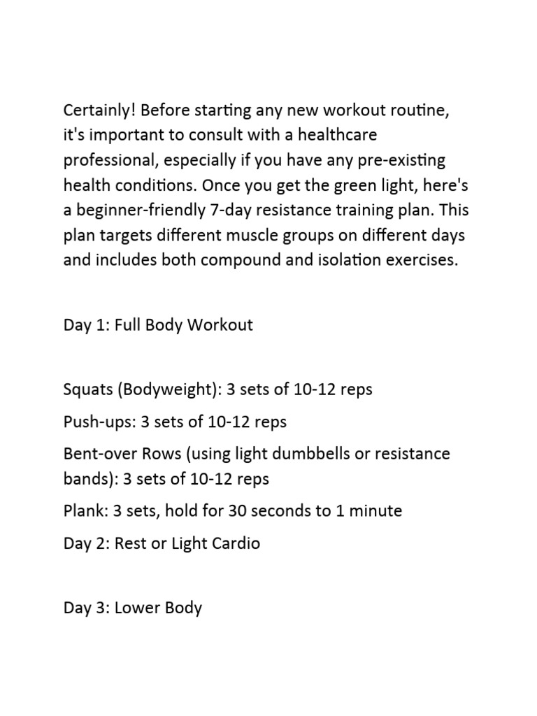 Work Out | PDF