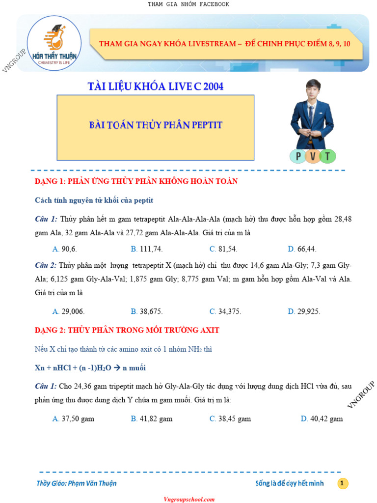 30.TH y Phân Peptit | PDF