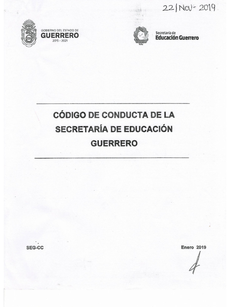 Codigo de Conducta Seg | PDF