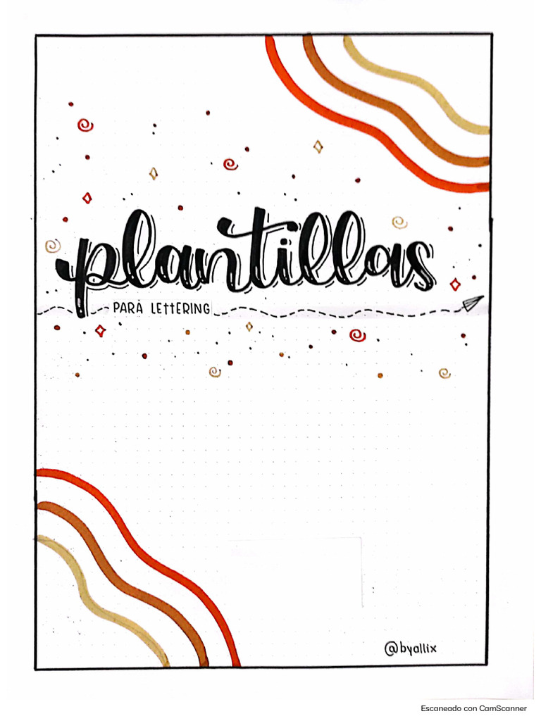 Plantilla de Lettering | PDF