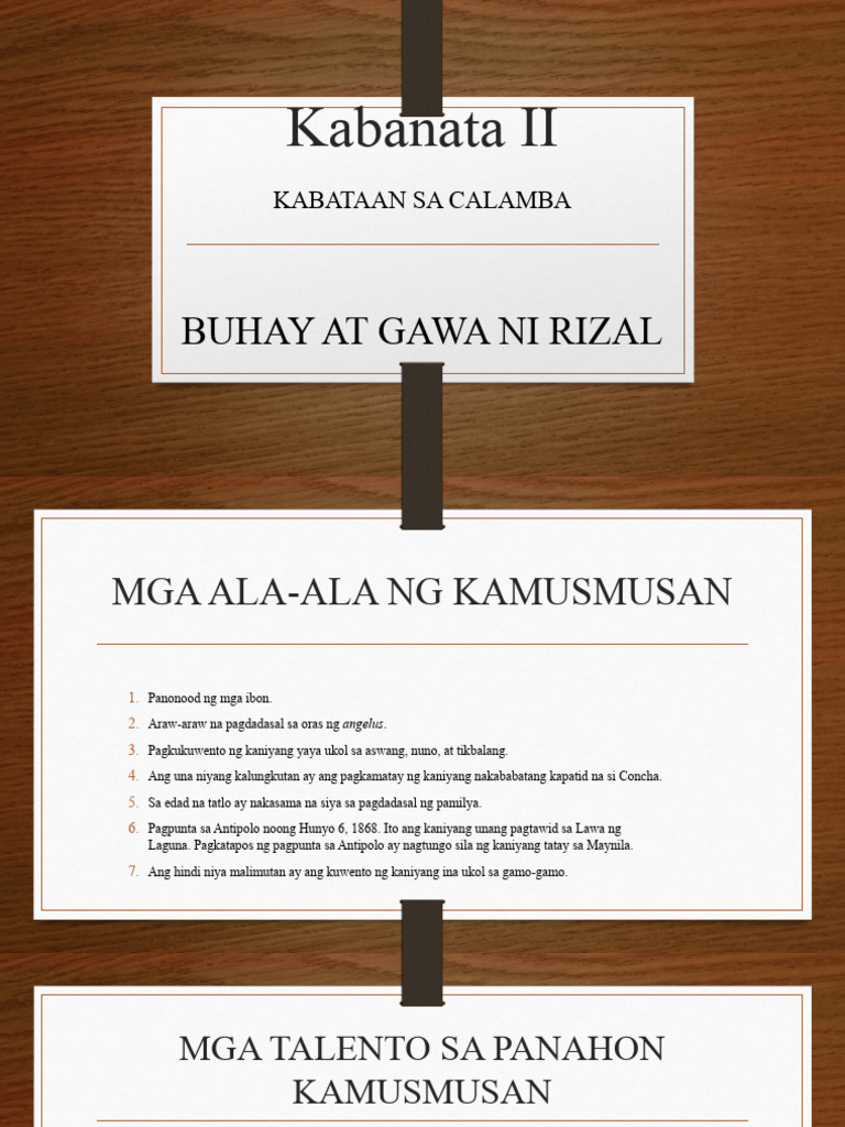 Kabanata II RIZAL REPORT by Cedrix and Jessica | PDF