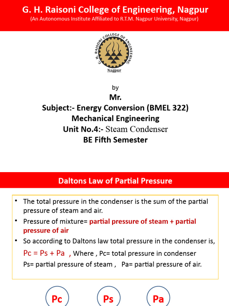Unit 4 - Condenser - Shelke | PDF | Teaching Methods & Materials ...