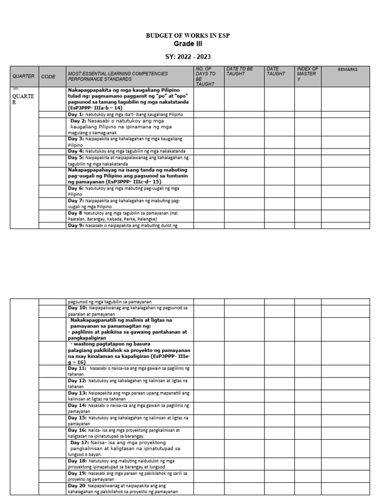 ESP_BOW-QUARTER-3 | PDF