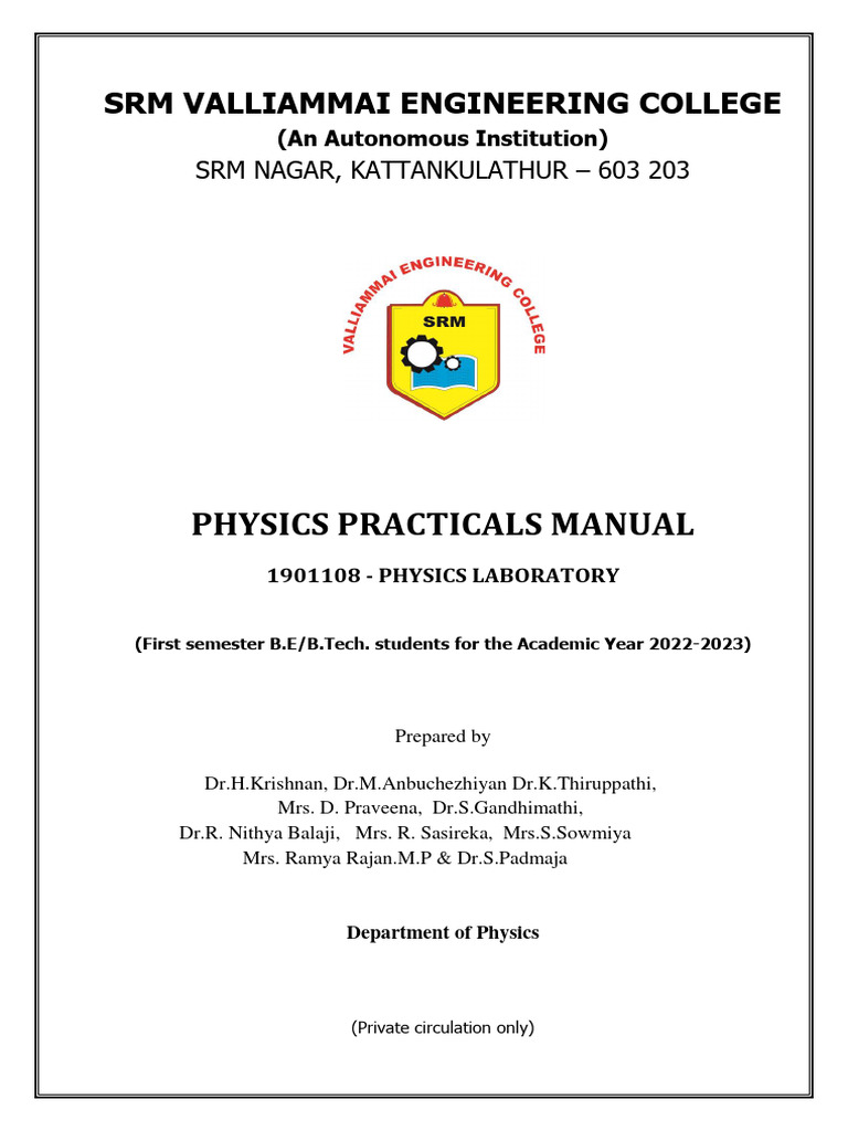 Physics Laboratory Manual | PDF | Optical Fiber | Diffraction