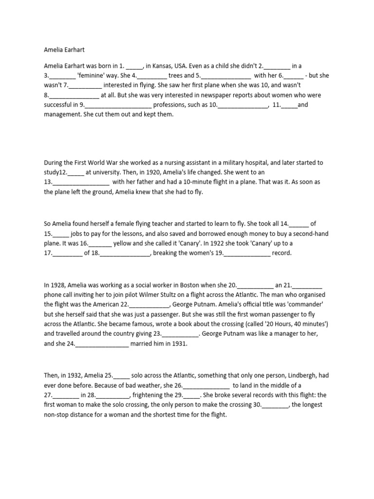 Amelia Earhart-WPS Office | PDF