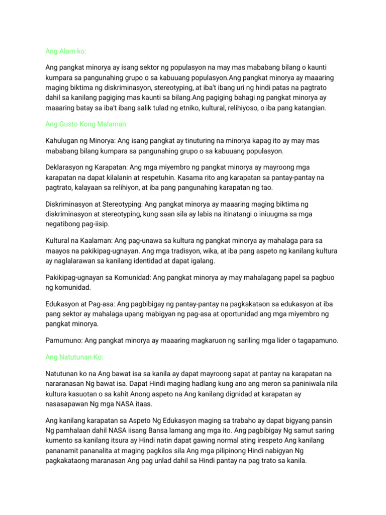 Soslit Pangkat Minorya | PDF