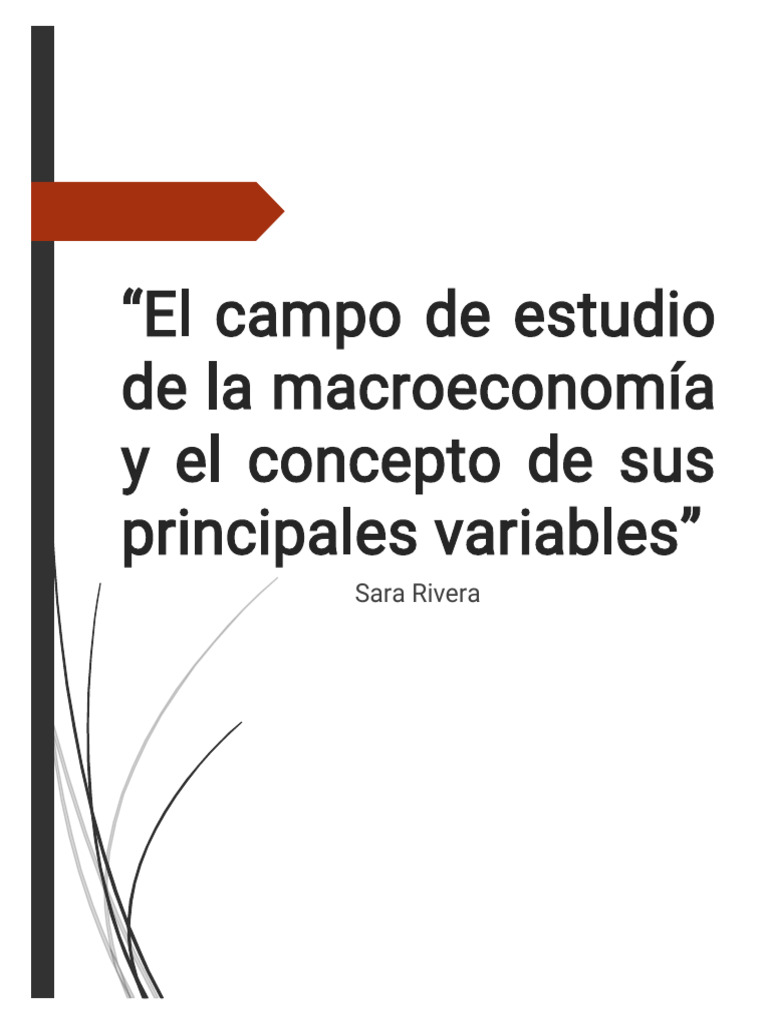 El Campo de Estudio de La Macroeconomia | PDF
