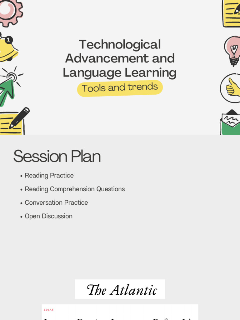 Technological Advancement and Language Learning | PDF