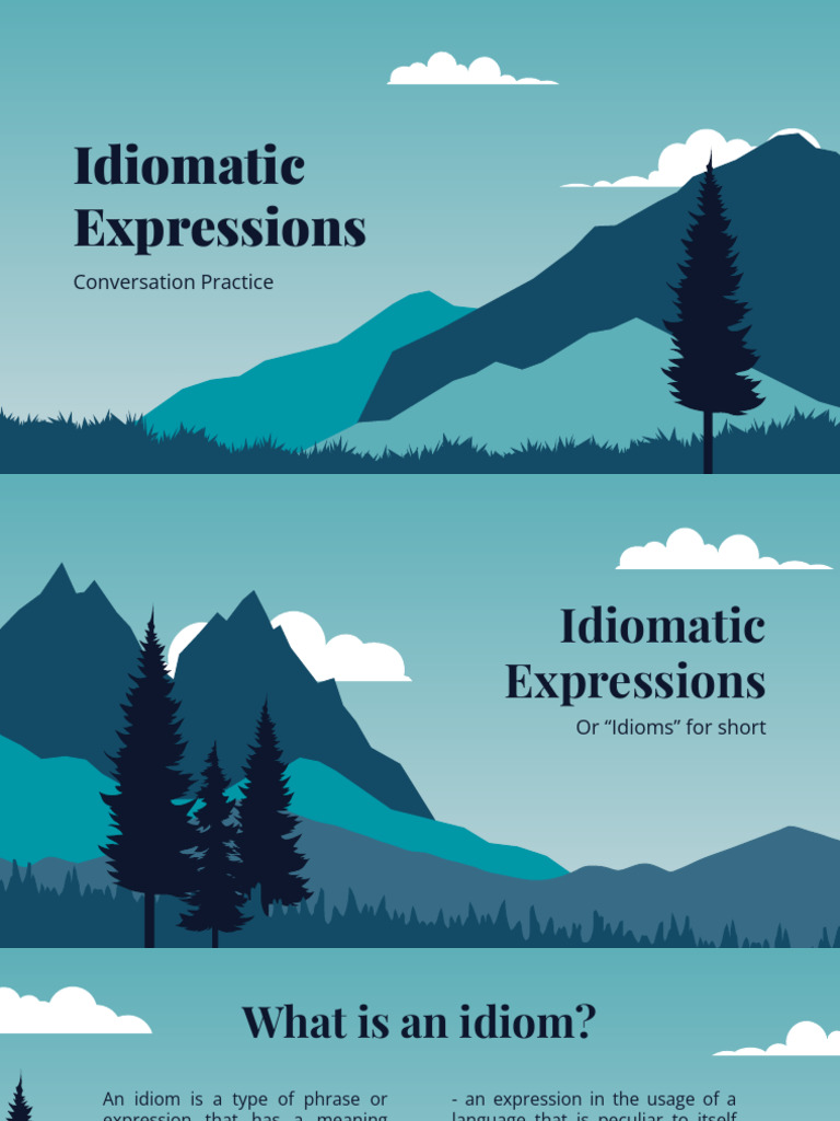 Idiomatic Expressions | PDF