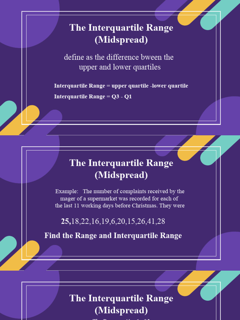 Understanding Interquartile Range and Deviation | PDF | Teaching Methods & Materials | Science ...
