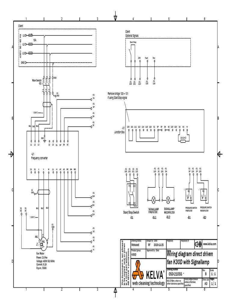 050-21055 Wiring diagram K30D 400V with Signallamp | PDF