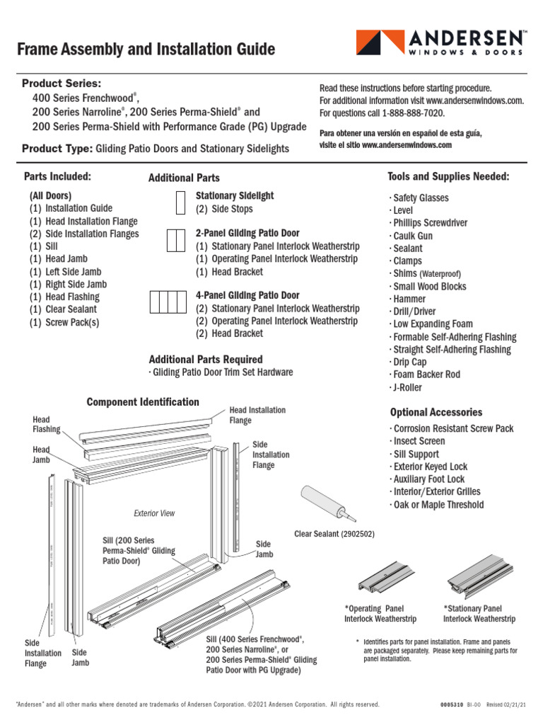 Installationguide 0005310 | PDF | Door | Glasses