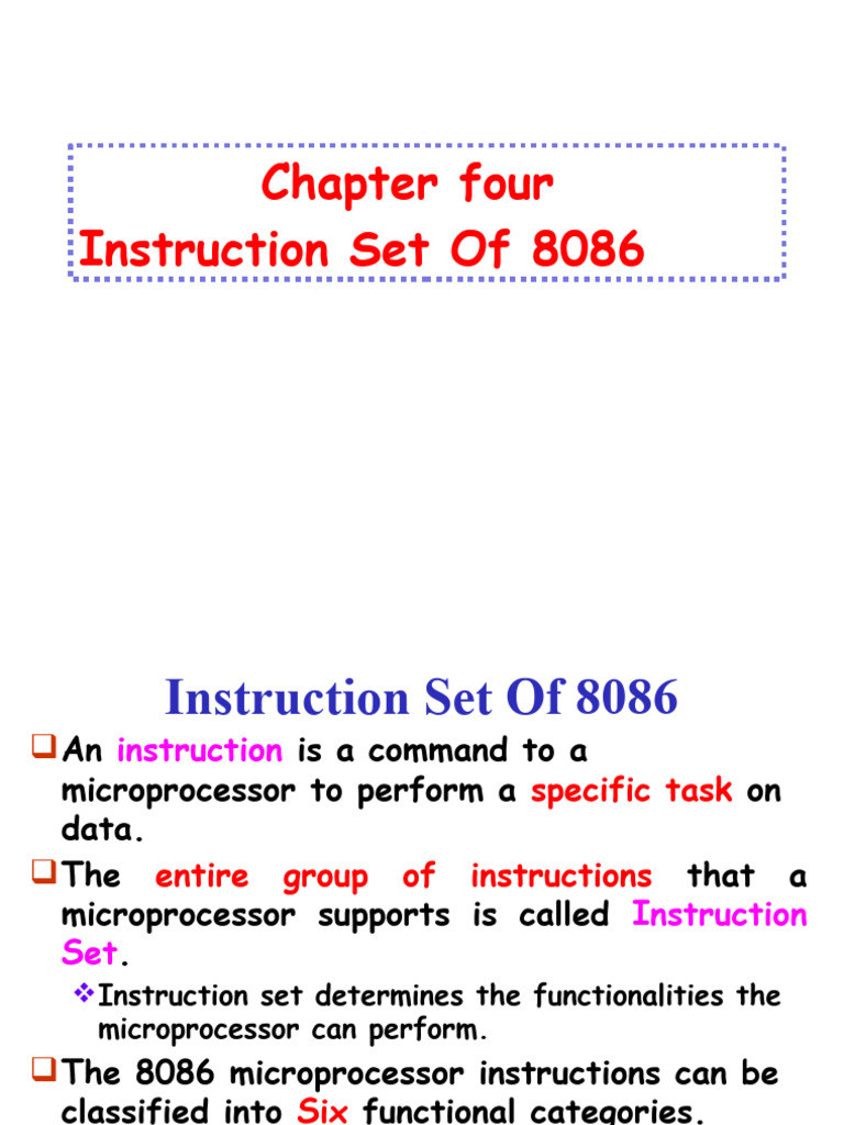 Chapter 4. Instruction Sets | PDF | Computer Memory | Computer Hardware