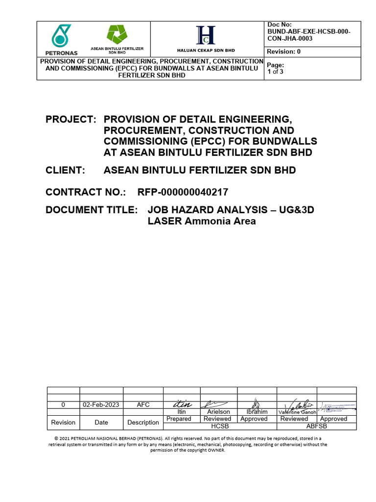 Job Hazard Analysis | PDF | Hazards | Occupational Safety And Health