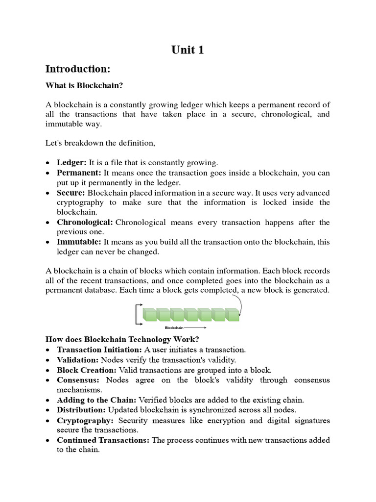 Unit 1 2 3 4 5 BT NOTES Merged | PDF | Peer To Peer | Public Key ...