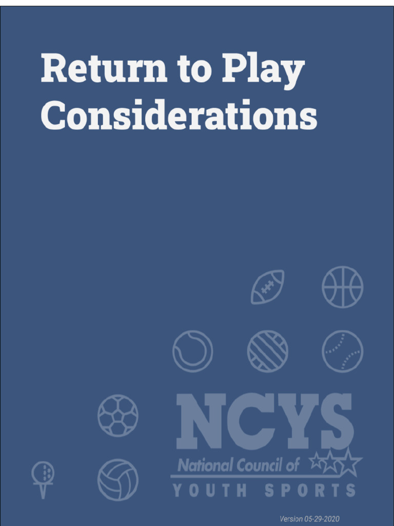 Return To Play Considerations | PDF | Legal Liability | Sovereign Immunity